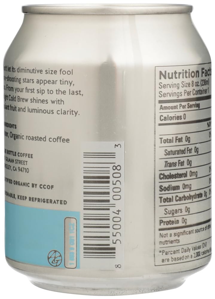 Blue Bottle Coffee medium roast - Cold Brew Coffee (6 pack) 8oz can