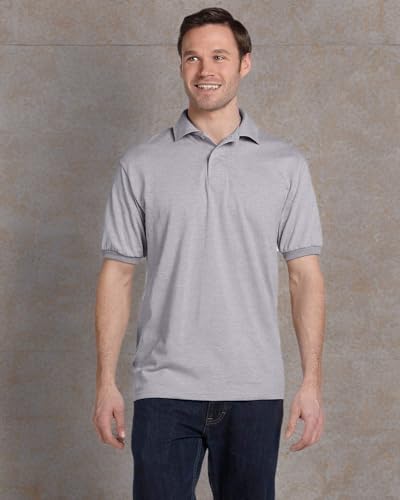 Hanes mens Short-sleeve Jersey (Pack of 2) polo shirts, Light Steel, 3X-Large US