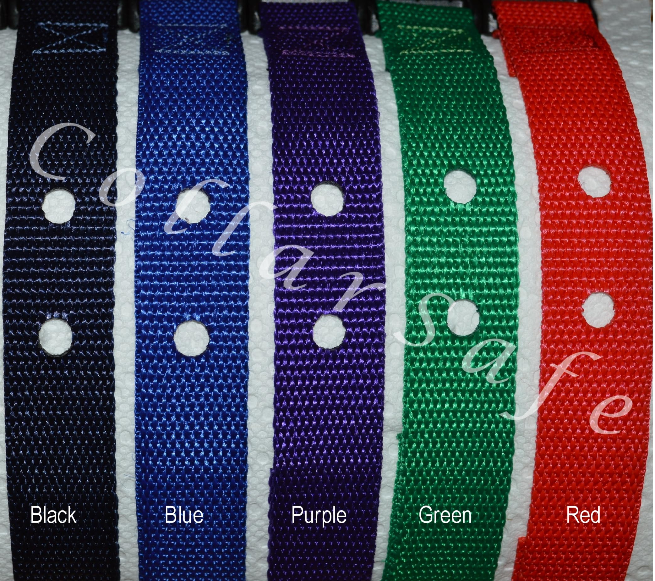 CollarSafe 1" Wide Basic Economical Replacement Collar - FITS PetSafe PIF-275, Microlite & Many Other Modules Requiring 2-Holes 1-3/16” Apart to Attach – PLS Read Listing - View Photos