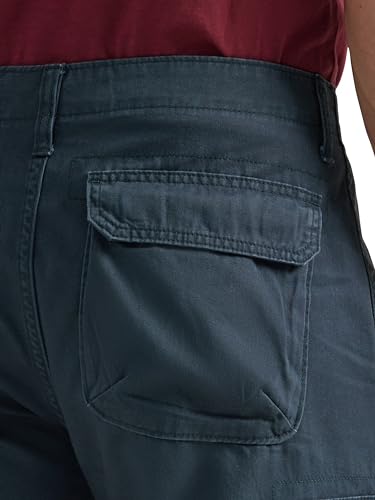 Wrangler Authentics Men's Premium Twill Cargo Short (Bennard), Midnight, 38
