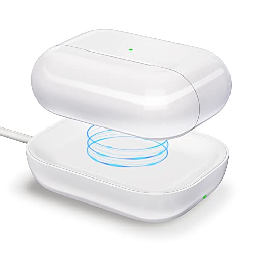 Airpods Pro Charger, Wireless Charger for AirPods 3rd/AirPods Pro 2nd/Airpods Pro/Airpods, Fast Wireless Charging Station for Apple Earbuds Earpods, Wireless Charger Pad for Airpods Earphone White