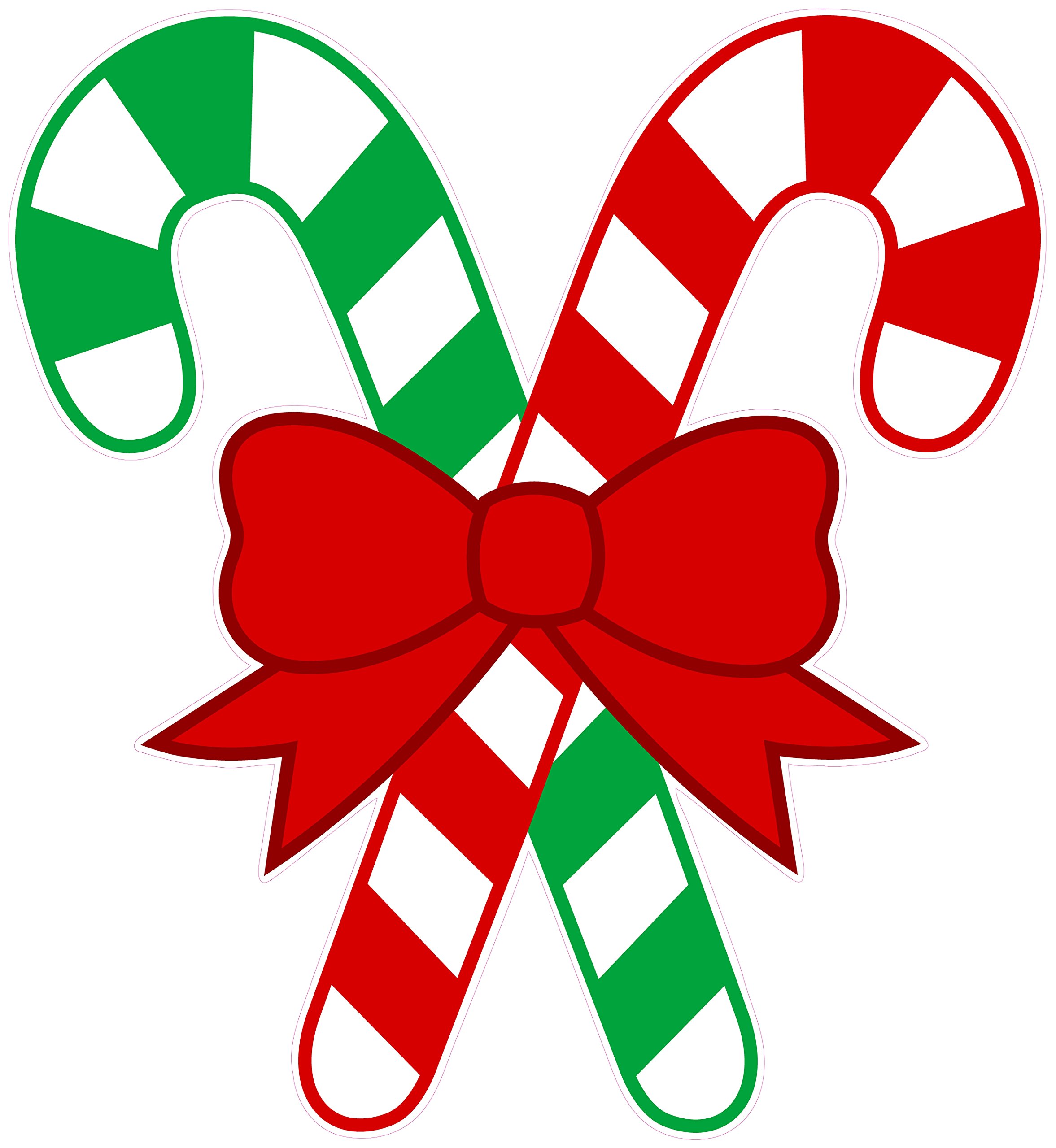 Christmas and Holiday Wall Decor Candy Canes Small 12" x 11" Decal from The United States