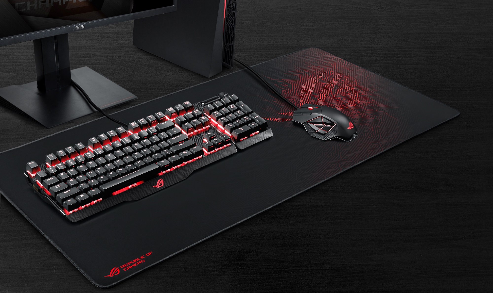 ASUS ROG Sheath Extended Gaming Mouse Pad - Ultra-Smooth Surface for Pixel-Precise Mouse Control | Durable Anti-Fray Stitching | Non-Slip Rubber Base | Light & Portable