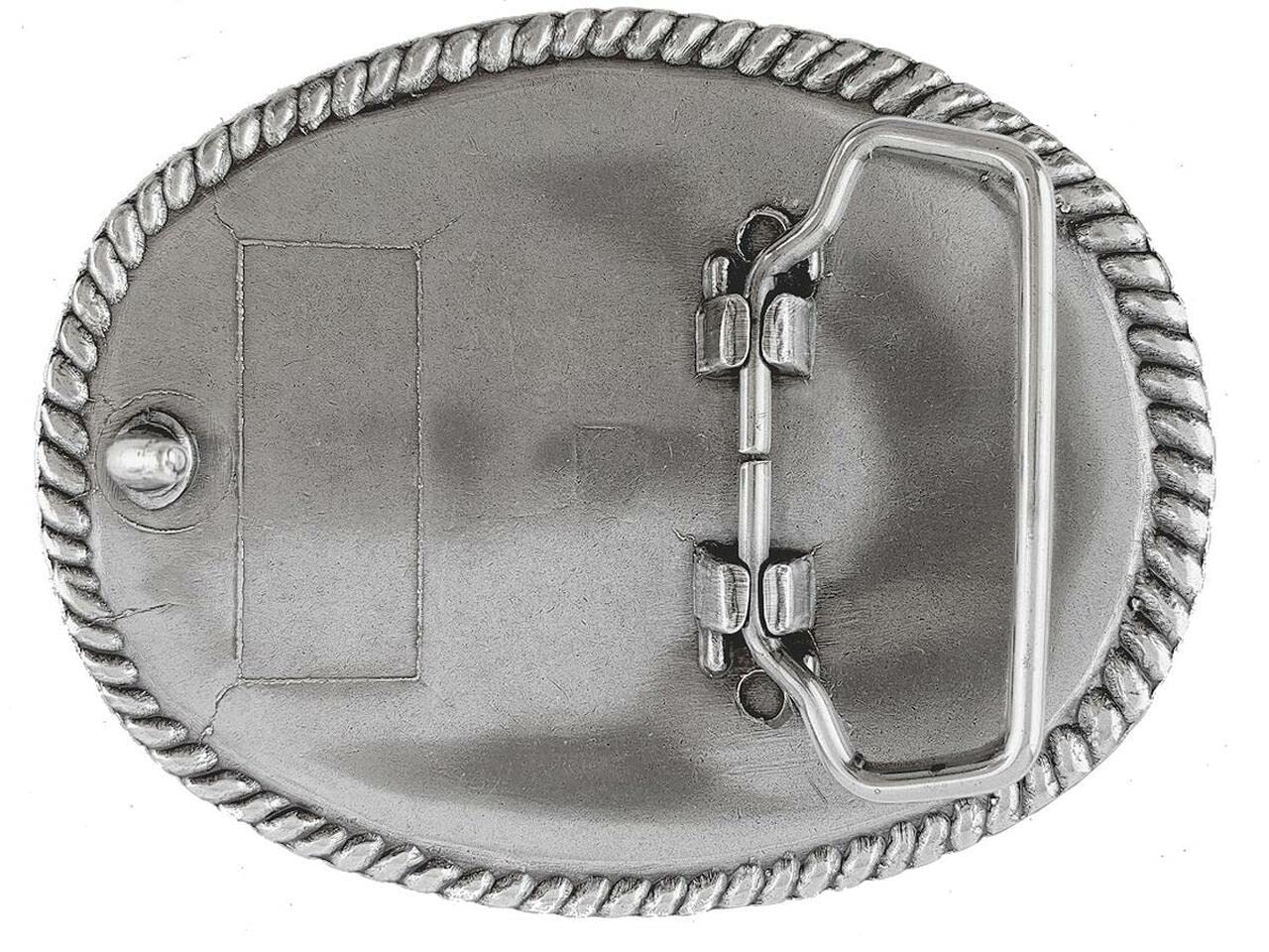 H8170 Western American Eagle Belt Buckle Fits 1-1/2"(38mm) Belt (Antique Silver)