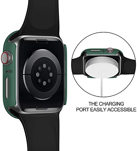 VASG 5-Pack Compatible with Apple Watch Case 44mm, Built-in HD Clear Ultra-Thin Screen Protector Cover Hard PC Case Compatible with Apple Watch Series 4/5/ 6/SE
