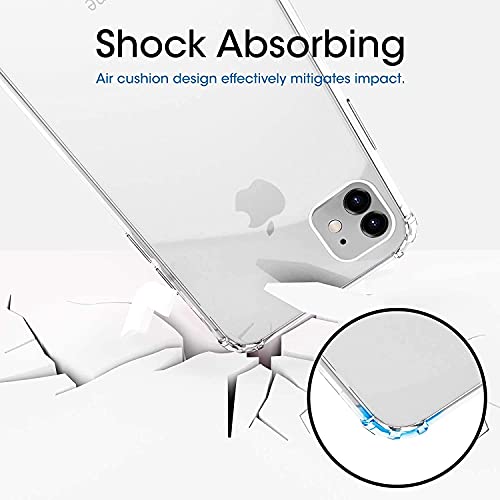 HVDI Clear Magnetic Case for iPhone 11 with Mag-Safe Wireless Charging, Soft Silicone TPU Bumper Cover, Thin Slim Fit Hard Back Shockproof Anti-Yellow Protective Case for iPhone 11 6.1Inch