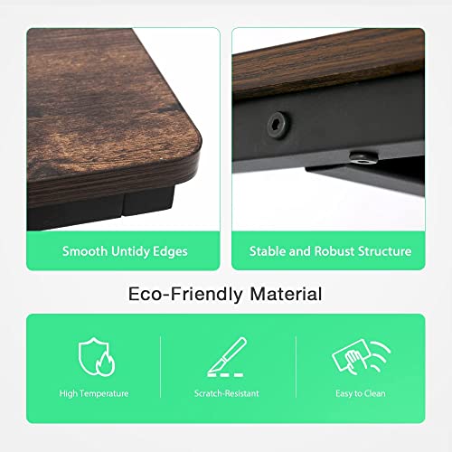 AZL1 Life Concept Utility Sofa End Living Room, Vintage Accent Couch Side Pocket, C Shaped Table for Coffee Snack Laptop