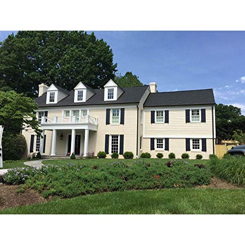 Ekena Millwork Lifetime Vinyl LP2S14X05100FB Standard Two Equal Panel Vinyls, Raised Panel Vinyl Shutters, w/Installation Shutter-Lok's & Matching Screws (Per Pair), 14 3/4"W x 51"H, Federal Brown