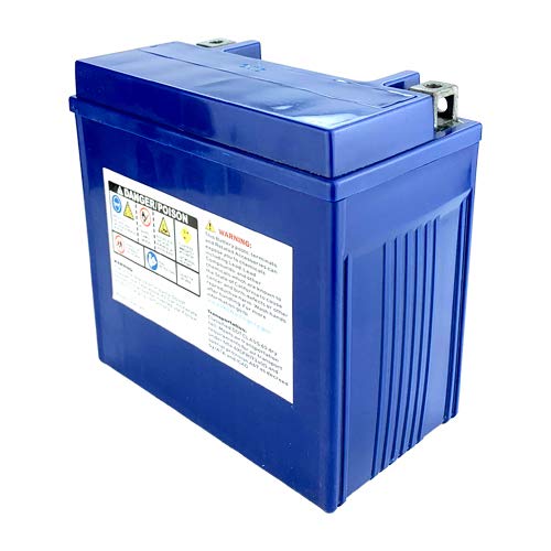 PowerStar YTX14 BS ATV Battery High Performance - Maintenance Free - Sealed AGM YTX14-BS Motorcycle Battery compatible for Honda TRX FL 350 400 500 650 Rancher Foreman