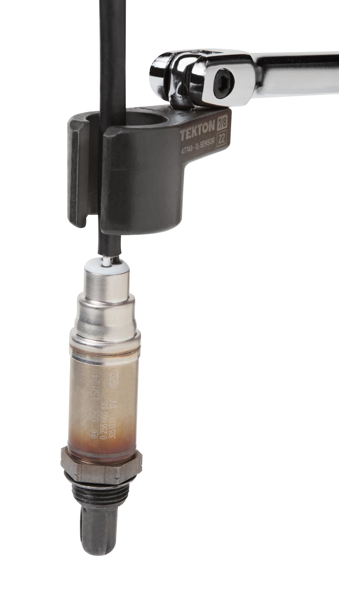 TEKTON 3/8 Inch Drive x 7/8 Inch Offset 6-Point Oxygen Sensor Socket | 47749, Original Version