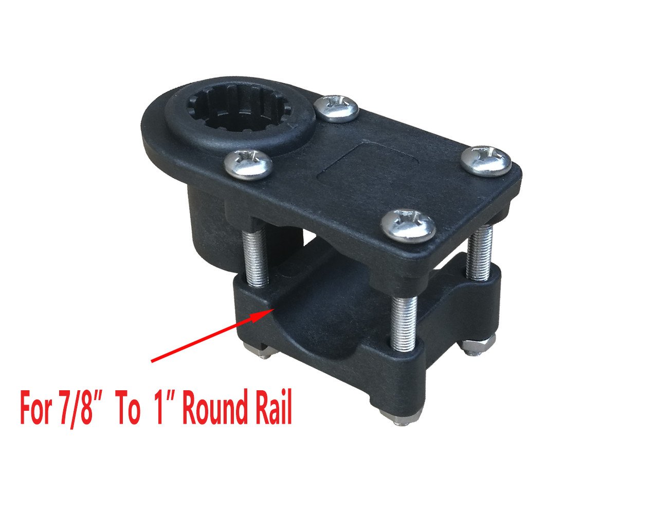 Brocraft Pontoon Boat Rod Holder/Fishing Rod holder for Square/Rail mount