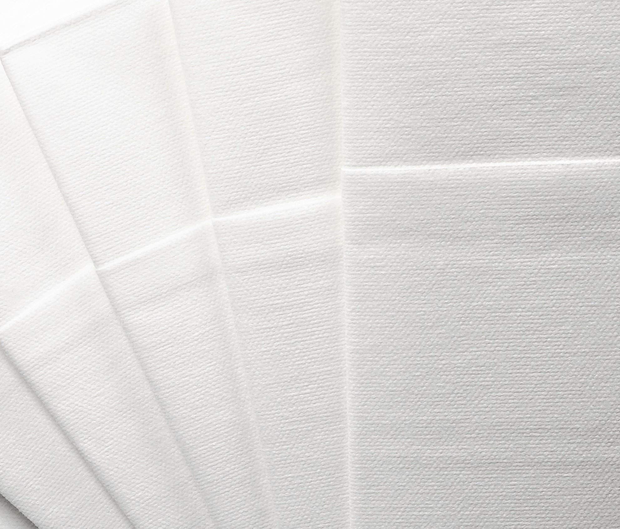 " OCCASIONS " Wedding Party Linen Feel White Dinner Paper Napkins (120, Prefolded for Silverware)