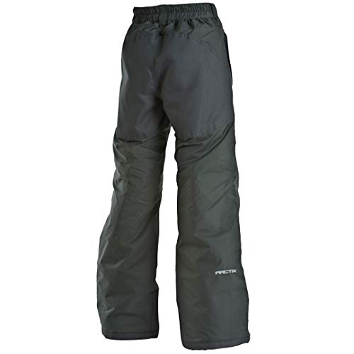 Arctix Kids Snow Pants with Reinforced Knees and Seat, Black, 4T