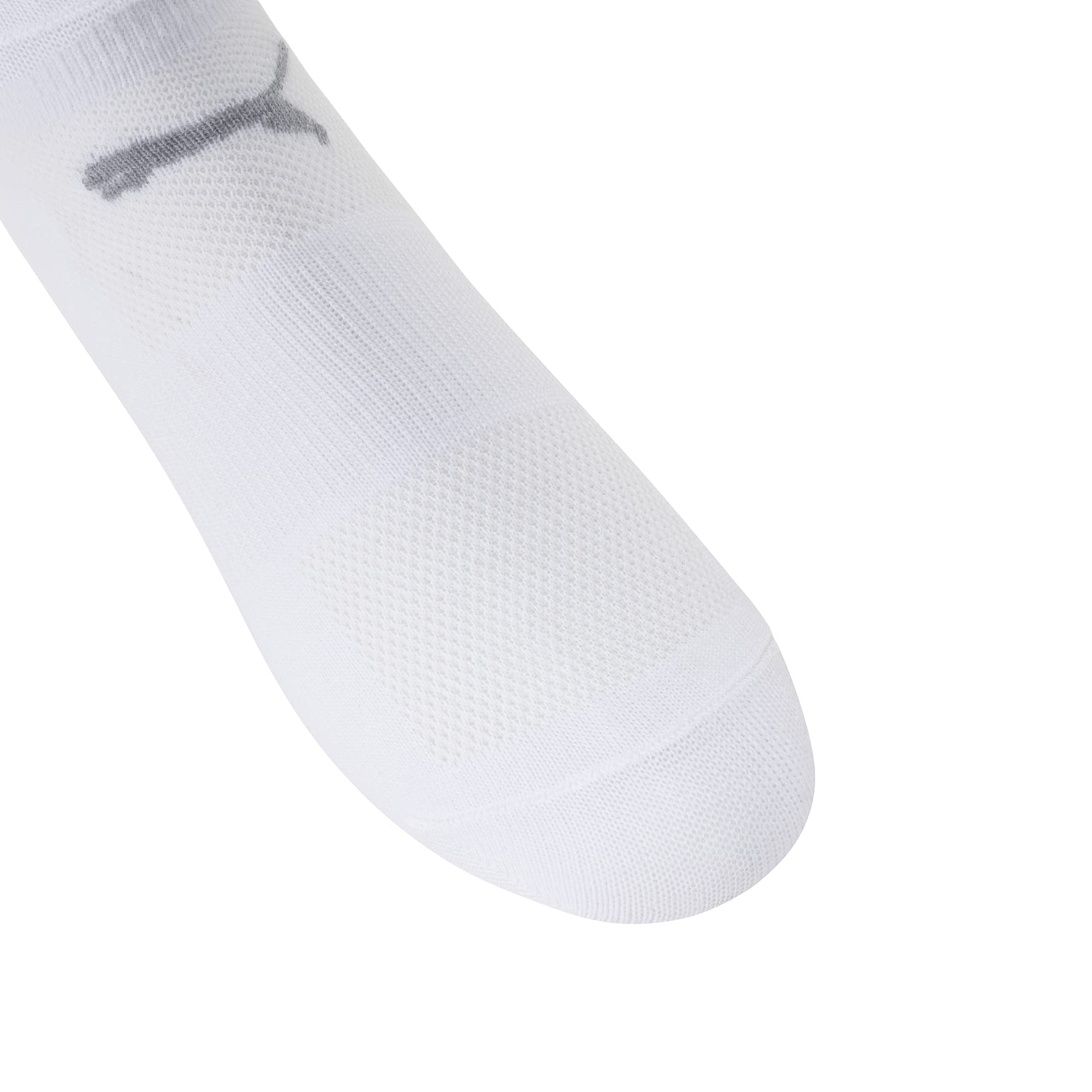 PUMA Women's 6 Pack Runner Socks, Grey White Black, 9-11
