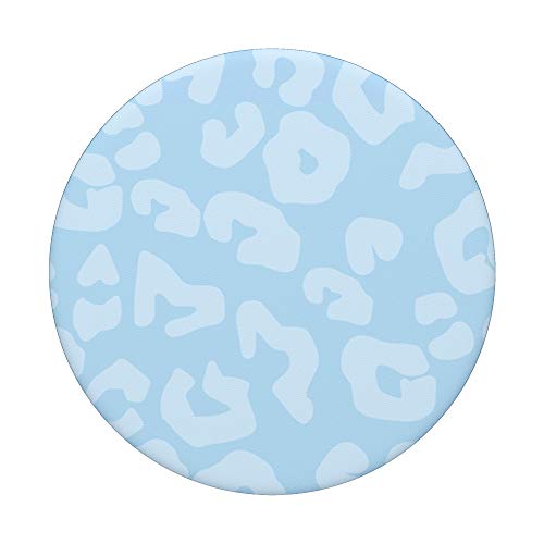 Pastel Blue Leopard Print Light Blue Leopard Cheetah Animal PopSockets PopGrip: Swappable Grip for Phones & Tablets
