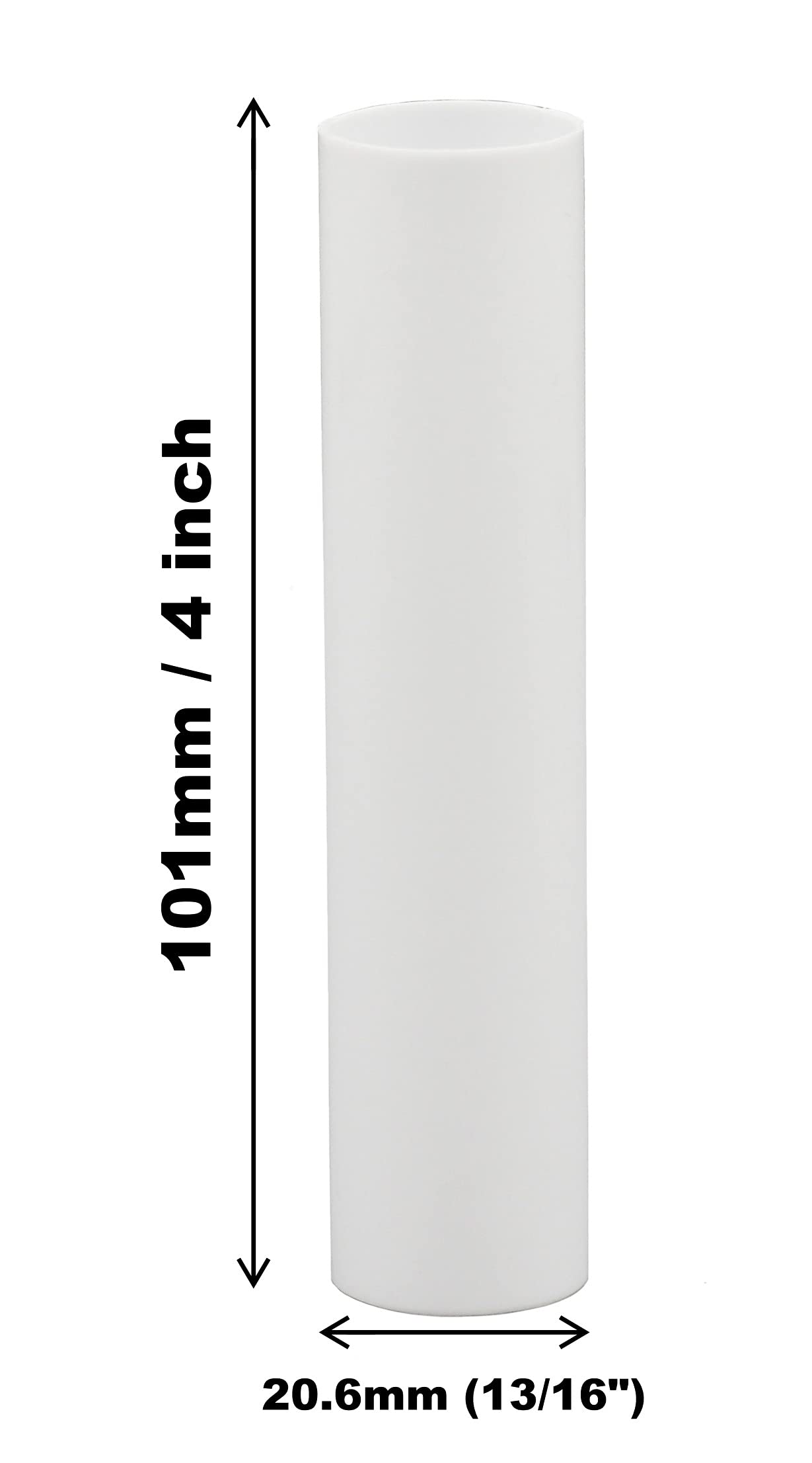 Creative Hobbies® 4" White Plastic Candle Covers Sleeves Chandelier Socket Covers ~ 4 Inch Candelabra Base | Set of 12