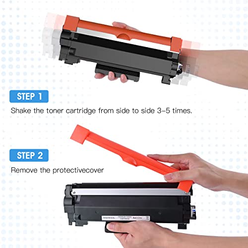 TN760 Compatible Toner Cartridge Replacement for Brother TN-760 TN730 to Use with HL-L2350DW HL-L2390DW DCP-L2550DW HL-L2370DW HL-L2395DW MFC-L2710DW,Page Yield Up to 6000(2Pack)