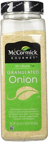 McCormick All Natural Gourmet Granulated Onion, 19.5 Ounce Packed in USA by McCormick