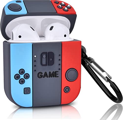 SMAIGE Switch Case Compatible with Airpods Case, Cute 3D Cartoon Funny for Kids Girls Teens Boys Cover, Soft Silicone Fashion Game Controller Skin Cases Design for Airpods 2/1 Charging Case