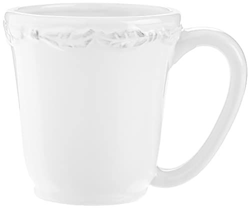 American Atelier Square Dinnerware Sets | White Kitchen Plates, Bowls, and Mugs | 16 Piece Bianca Wave Collection | Dishwasher and Microwave Safe | Service for 4