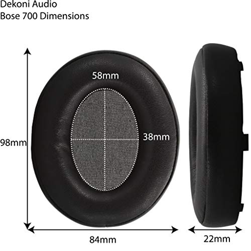 Dekoni Audio Replacement Ear Pads for Bose 700 ANC Headphones β Choice Leather