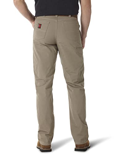 Wrangler Riggs Workwear mens Technician Work Utility Pants, Dark Khaki, 34W x 32L US
