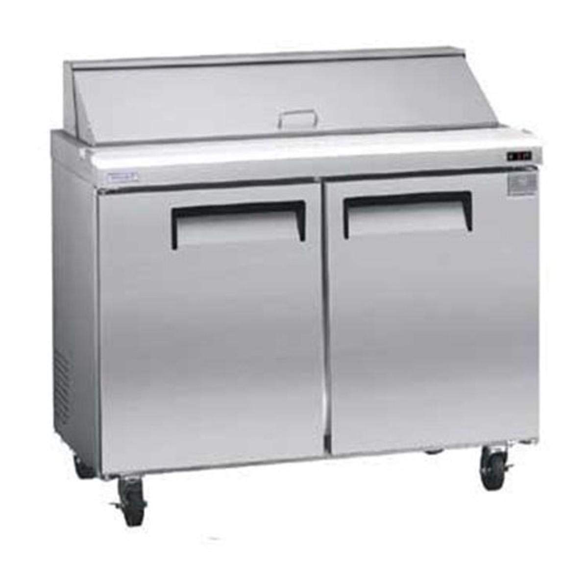 Kelvinator KCST48.12 48" Double Door Sandwich Prep Table, 12 Pans, 12 cu. ft.