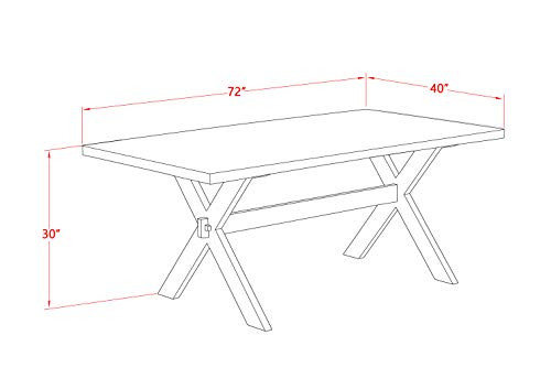 East West Furniture X727AB747-9, Large
