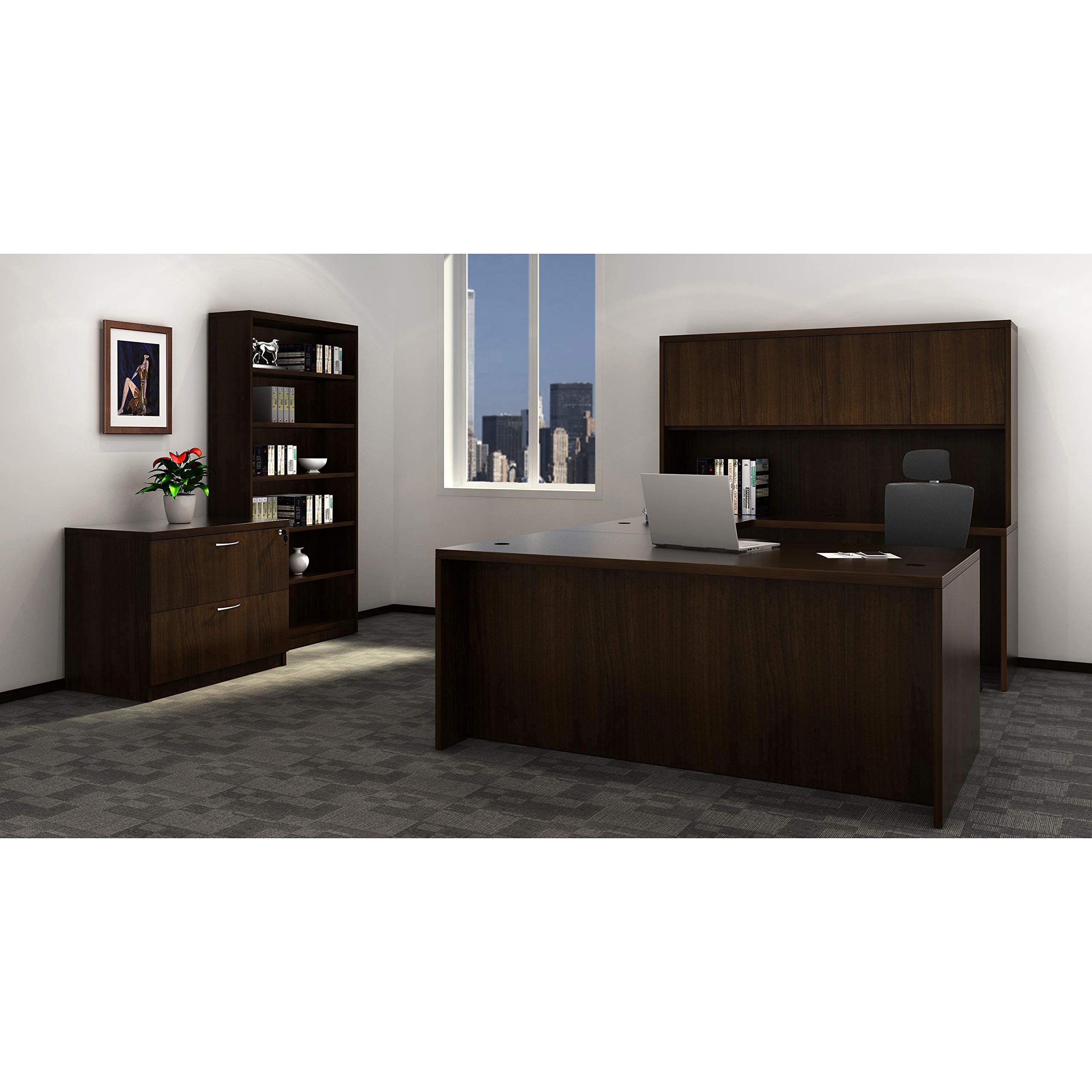 Lorell Chateau Series Mahogany 6' Rectangular Table