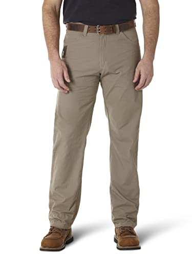 Wrangler Riggs Workwear mens Technician Work Utility Pants, Dark Khaki, 34W x 32L US