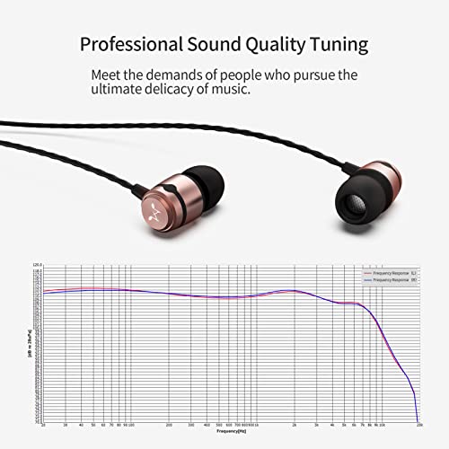 SoundMAGIC E50 Wired Earbuds No Microphone in Ear Monitor HiFi Earphones Noise Isolating Headphones Comfortable Fit Black Gold