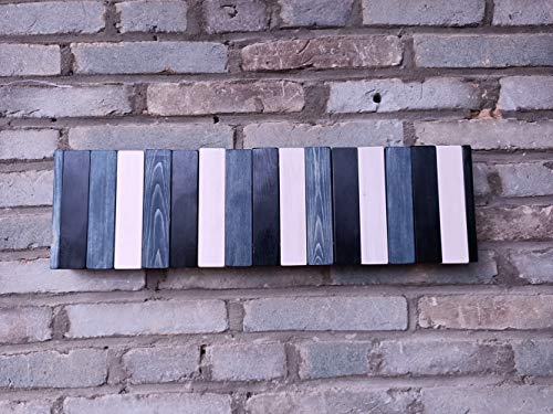 Wood Hooks Wall Coat Hanger Coat Rack Clothes Hanger Entryway Coat Hooks Space-Saving Hanger with 6 Flip-Down Hooks for Hanging