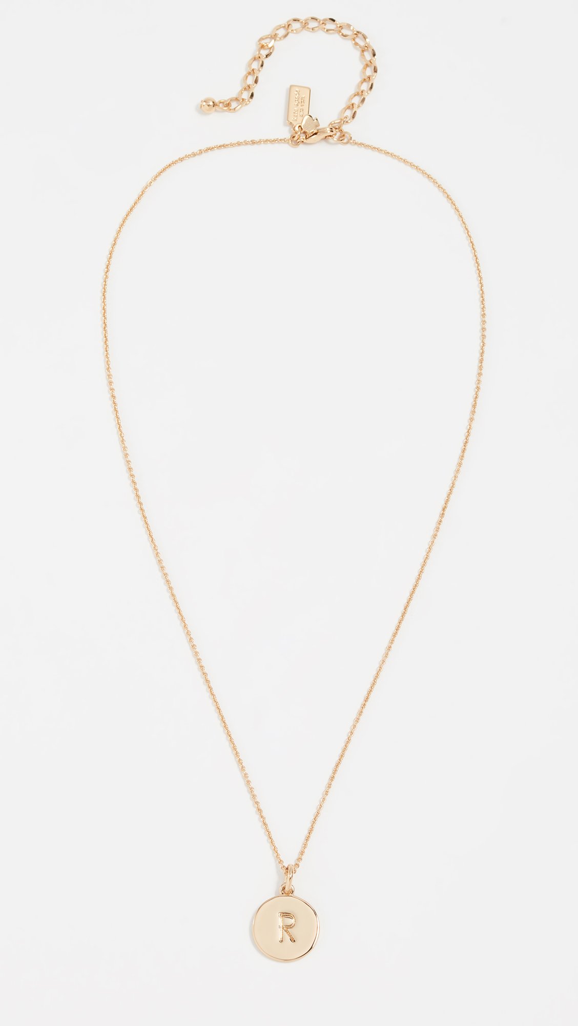 kate spade new york "Kate Spade Pendants" "R" womens Pendant Necklace, 18"