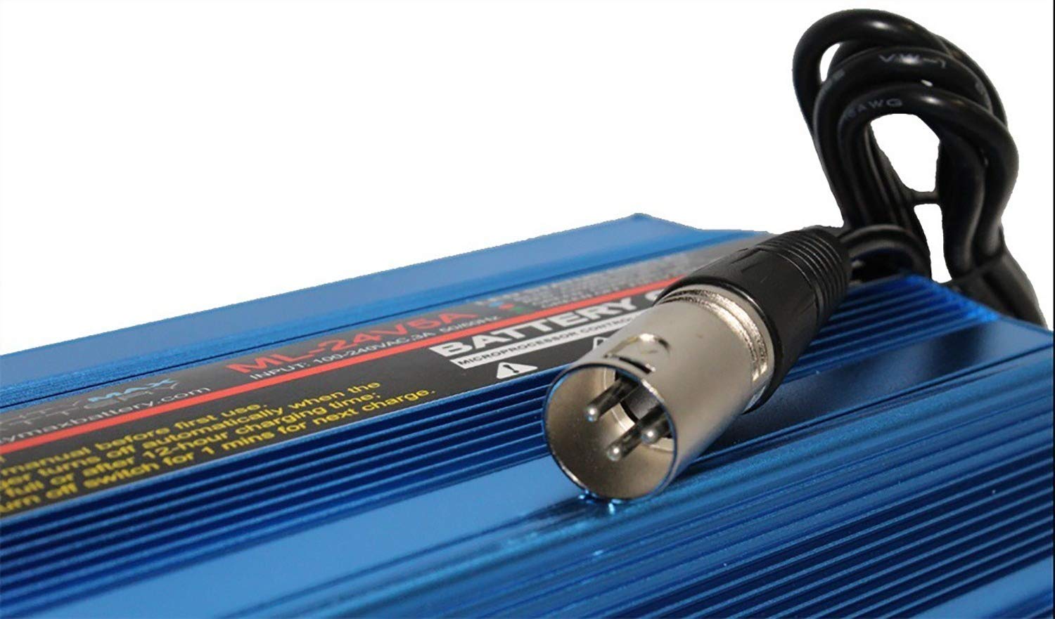 Mighty Max Battery 24V 5Amp 3 Stage XLR Charger for Hoveround Forerunner, MPV 4, MPV 5