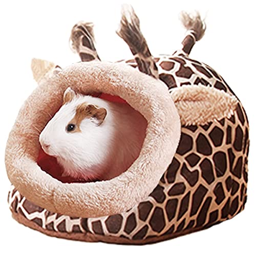 LEFTSTARER Guinea Pig Rat Bed and Hideout for Ferret Hedgehog Sleep and Hide, Hamster Small Pet Animals Supplies Toy Cage Accessories Nest(1-L)