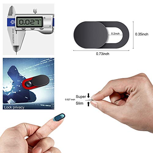 Camera Cover 6 PCS, Webcam Cover Slide,Ultra-Thin Webcam Cover Slide for Laptop, MacBook, PC, Cell Phone and More Accessories,Protect Your Privacy and Security