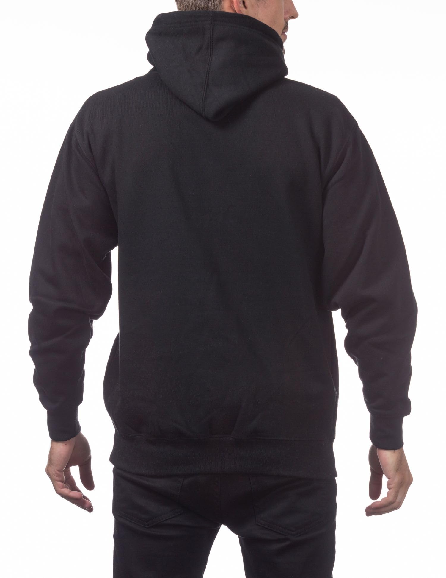 Pro Club Men's Heavyweight Pullover Hoodie (13oz), Black, X-Large