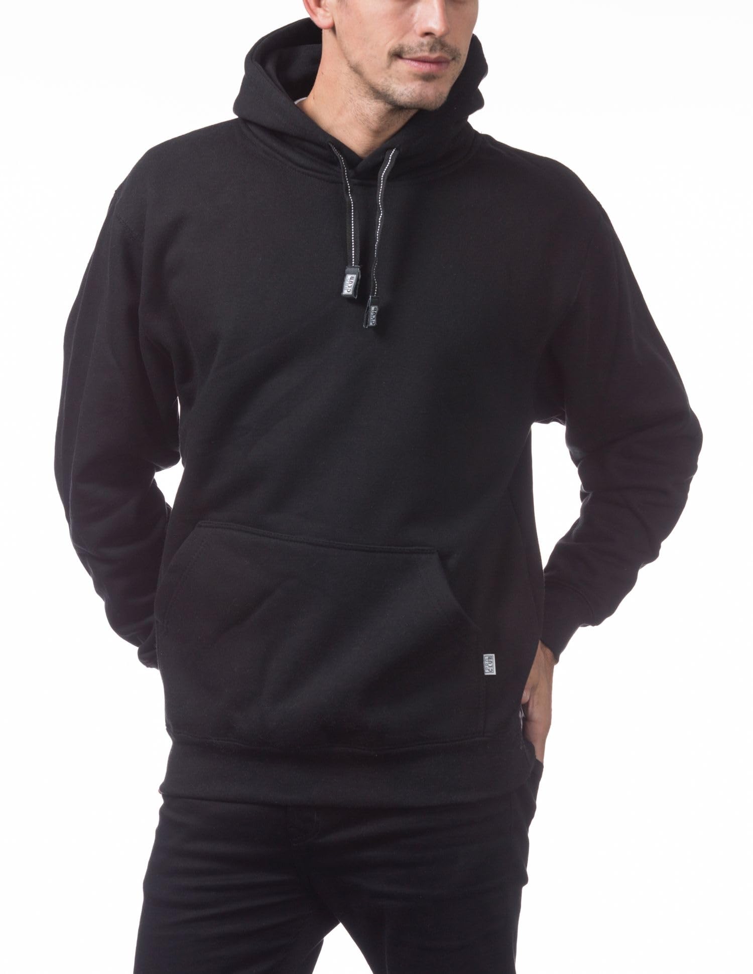 Pro Club Men's Heavyweight Pullover Hoodie (13oz), Black, X-Large