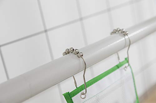ALYER Hanging Storage Shower Caddy Organizer,Mesh Pockets for Bathroom,Closet,Pantry (White)