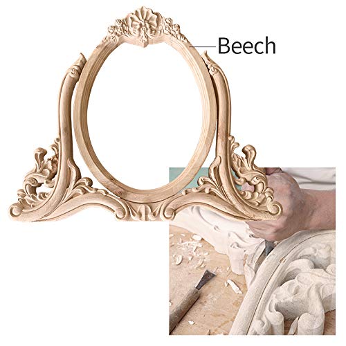 Dressing Table with Stool Mirror with 2 Drawers (Black)