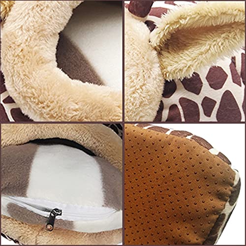 LEFTSTARER Guinea Pig Rat Bed and Hideout for Ferret Hedgehog Sleep and Hide, Hamster Small Pet Animals Supplies Toy Cage Accessories Nest(1-L)