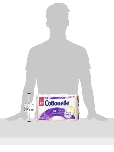 Cottonelle Ultra ComfortCare Toilet Paper, Bath Tissue, 12 Double Toilet Paper Rolls