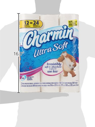 Charmin Ultra Soft Double Roll Toilet Paper, 12 Count