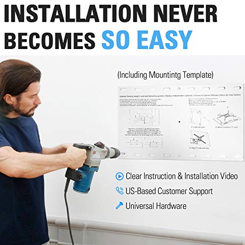 Mounting Dream TV Wall Mount Swivel and Tilt, Full Motion TV Bracket with Articulating Arm for 42-70 Inch Flat/Curved Screen TVs, up to VESA 600x400mm and 80 LBS Fits 16" Studs, MD2653
