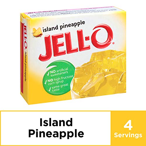 Jell-O Island Pineapple Gelatin Mix (3 oz Boxes, Pack of 6)