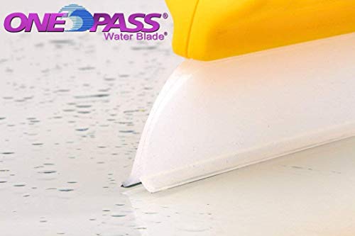 One Pass Hydroglide 14" Waterblade Silicone Y-Bar Squeegee Yellow