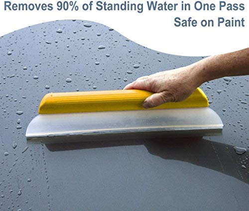 One Pass Hydroglide 14" Waterblade Silicone Y-Bar Squeegee Yellow