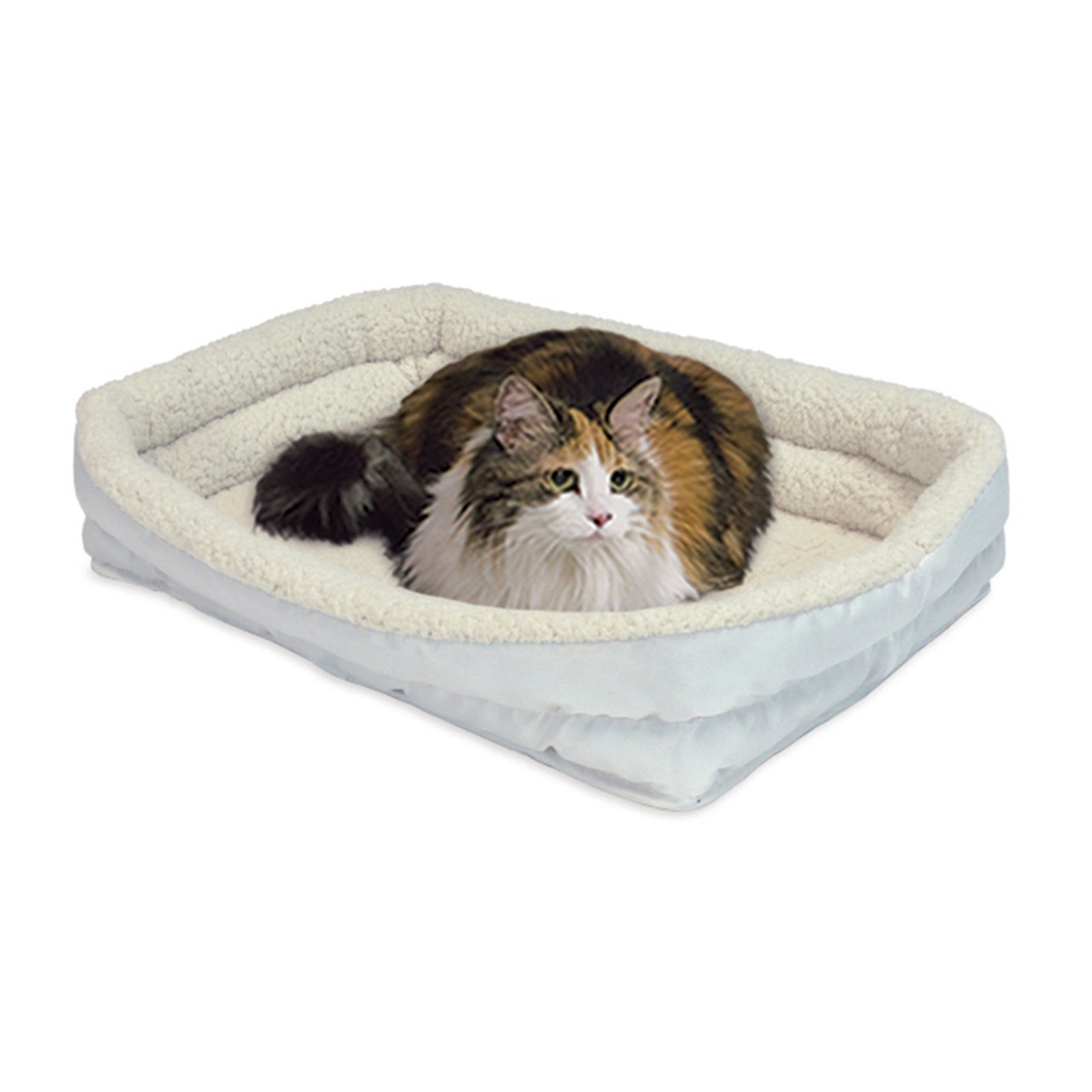 MidWest Homes for Pets Double Bolster Pet Bed | 24-Inch Dog Bed ideal for Small Dog Breeds & fits 24-Inch Long Dog Crates