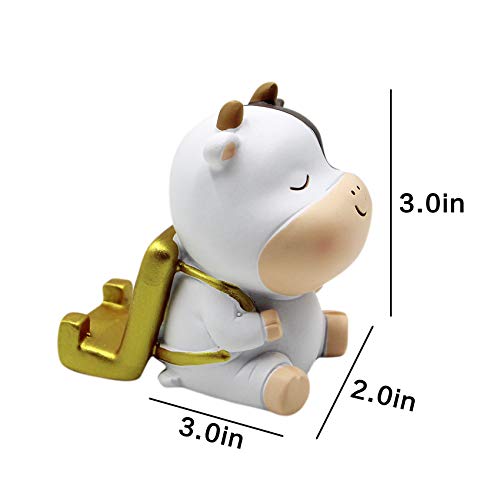 Cute Phone Holder Stand Desk Cartoon Animal Cow Cellphone Stand Mount Home Decoration Gift for Kids Women