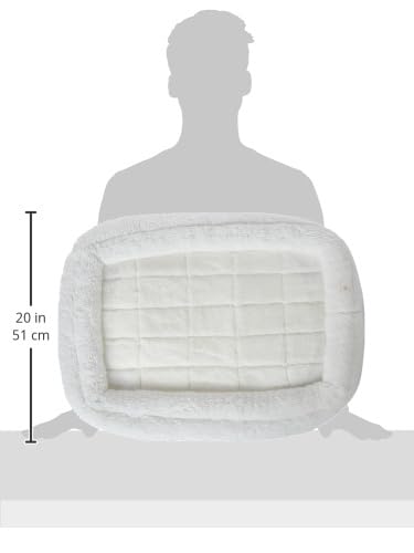 MidWest Homes for Pets Double Bolster Pet Bed | 24-Inch Dog Bed ideal for Small Dog Breeds & fits 24-Inch Long Dog Crates